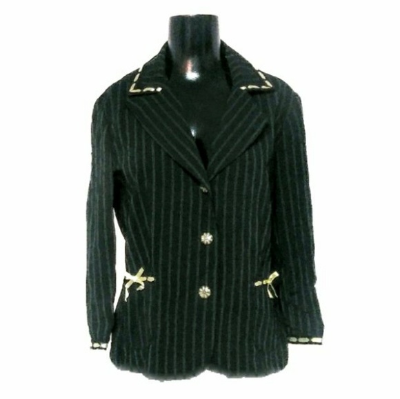 Studio I | Jackets & Coats | Nwt Studio I Black Yellow Long Sleeve ...